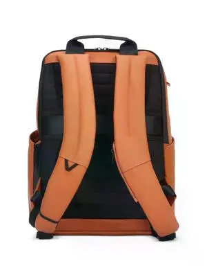 PIQUADRO Logo Detail Zip-fastening Backpack - Orange