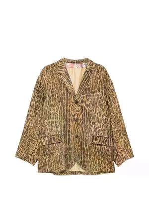 Visvim Bowen Leopard-print Blazer