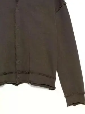 THE VIRIDI-ANNE Raw-cut Cardigan - Brown