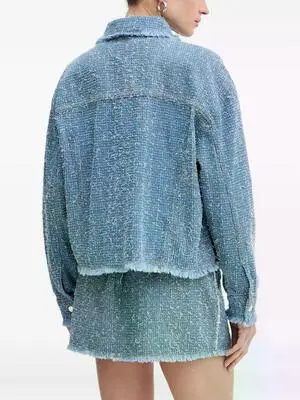 Guess Frayed Trim Jacket