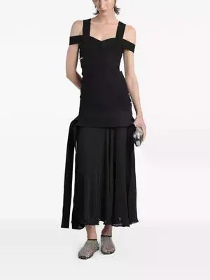 Simkhai Cut-out Off-the-shoulder Sweetheart Neck Midi Dress