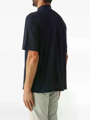 Herno Band-collar Button-up T-shirt