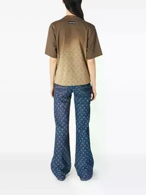 MARINE SERRE Crescent Moon Print Jeans