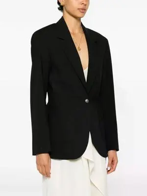 COVERT Single-breasted Patch-pocket Blazer - Black