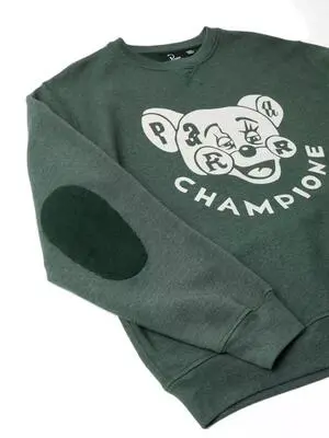 PARRA Graphic-print Elbow-patch Sweatshirt