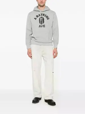A BATHING APE Logo Print Hoodie