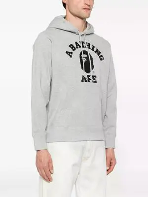 A BATHING APE Logo Print Hoodie
