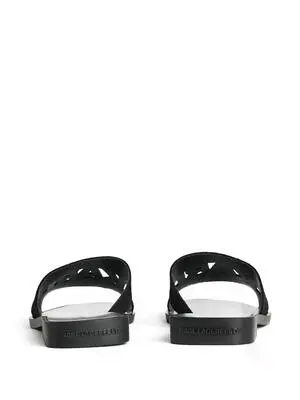 Karl Lagerfeld Glitter-effect Cut-out Slides
