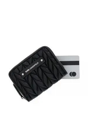 Karl Lagerfeld Quilted Logo-plaque Wallet