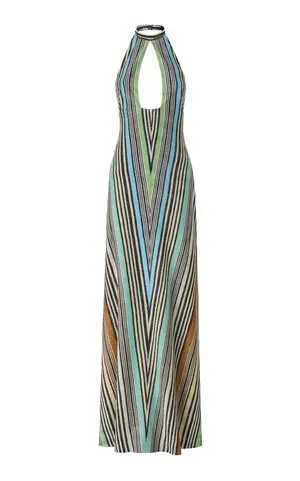 Missoni Knit Maxi Halter Dress - Multi
