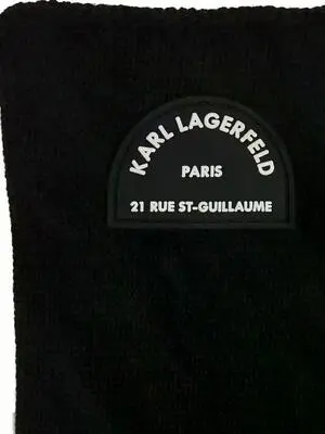 Karl Lagerfeld Logo Patch Knitted Gloves