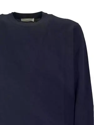 LARDINI Textured Knit Crew Neck Sweater