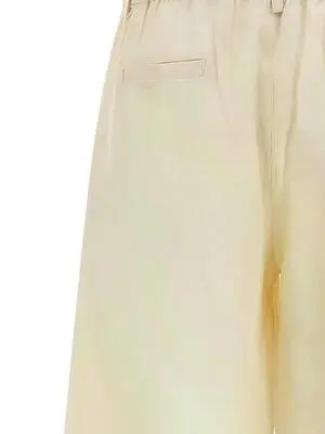 KAOS Linen Bermuda Shorts With Elasticated Waistband