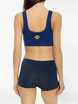 Hanro Shell Embroidered Cropped Top