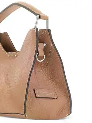 GIANNI CHIARINI Aurora Leather Shoulder Bag - Brown