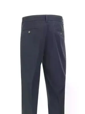 PAOLO PECORA Pleated Turned-up Trousers