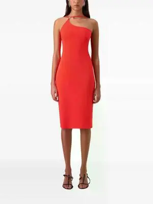 Coperni C-logo One-shoulder Dress - Red