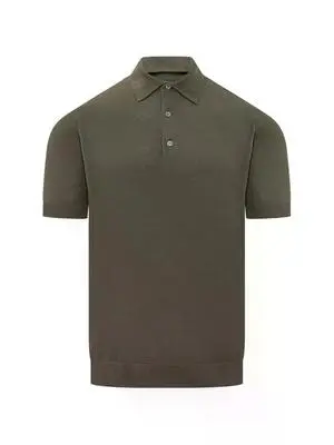 FILIPPO DE LAURENTIIS Short-sleeve Polo Shirt - Green