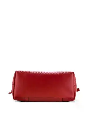 Gucci Britt Convertible Dome Microssima Leather Satchel - Red