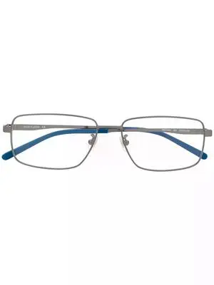 Montblanc Two-tone Square-frame Glasses - Silver