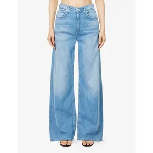 Citizens Of Humanity Lyra Long Wide-leg Denim Jeans - Canopy