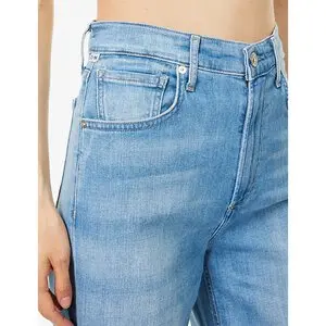Citizens Of Humanity Lyra Long Wide-leg Denim Jeans - Canopy