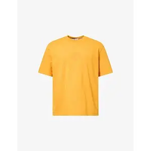 Stone Island Camo Compass-print Cotton-jersey T-shirt - Orange