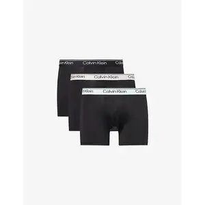 Calvin Klein Micro Stretch Pack Of Three Stretch-woven Boxer Briefs - Multi