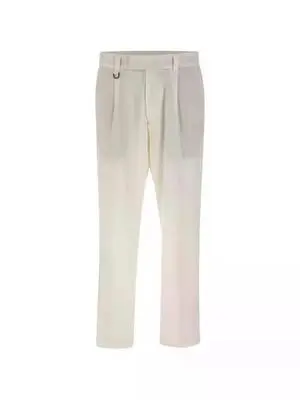 PAOLO PECORA Duomo Pleated Trousers - Neutrals