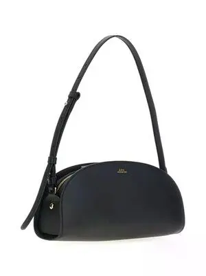 A.p.c. Logo-lettering Shoulder Bag - Black
