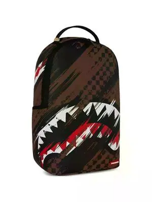 SPRAYGROUND Checkered Shark-print Backpack