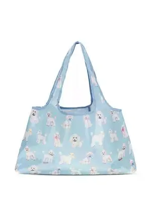 Fiorucci Poodle Print Tote Bag - Blue