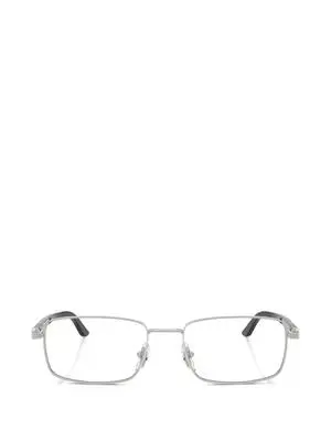 Persol Rectangle Frame Eyeglasses - Silver
