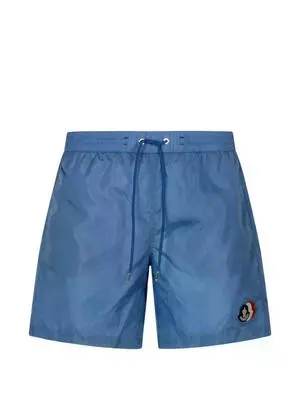 Moncler Logo-patch Swim Shorts - Blue