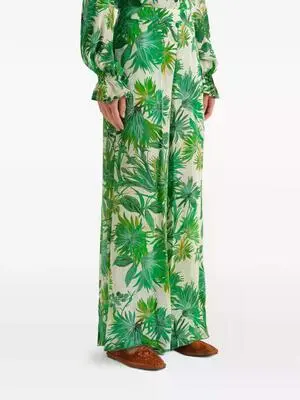 Malìparmi Botanical Jungle Print Wide-leg Trousers