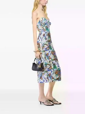 Rabanne Floral Sequin-embroidered Midi Dress
