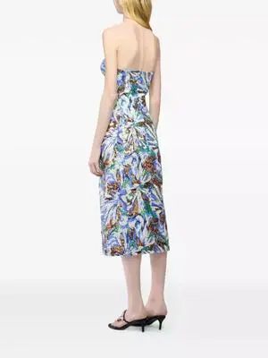 Rabanne Floral Sequin-embroidered Midi Dress