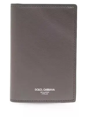 Dolce & Gabbana Leather Card Holder - Grey