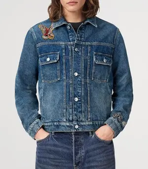 ALLSAINTS Exile Patch Denim Jacket