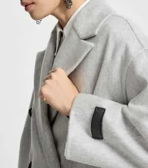 Brunello Cucinelli Cashmere Double Beaver Cloth Pea Coat