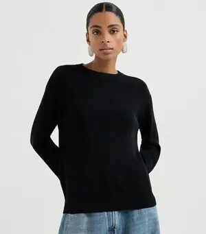 Brunello Cucinelli Cotton Monili-detail Crew Neck Sweater