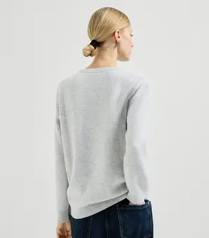 Brunello Cucinelli Cashmere Ribbed Sweater With Monili Trim