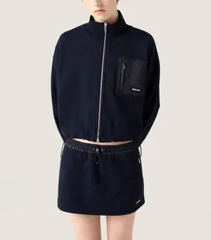 Miu Miu Cotton Jersey Mini Skirt