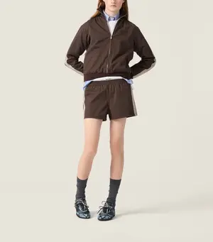 Miu Miu Cotton Twill Blouson Jacket