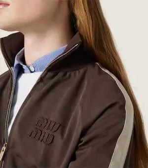 Miu Miu Cotton Twill Blouson Jacket