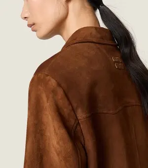 Miu Miu Waxed Suede Jacket