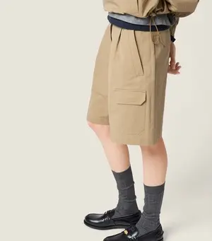 Miu Miu Cotton Bermuda Shorts