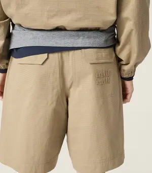 Miu Miu Cotton Bermuda Shorts