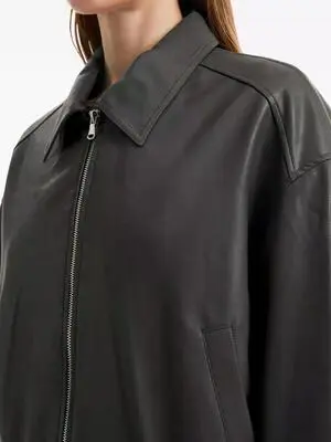 TOUT A COUP Collared Zip-up Bomber Jacket