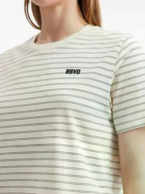 Izzue Striped T-shirt With Logo Detail